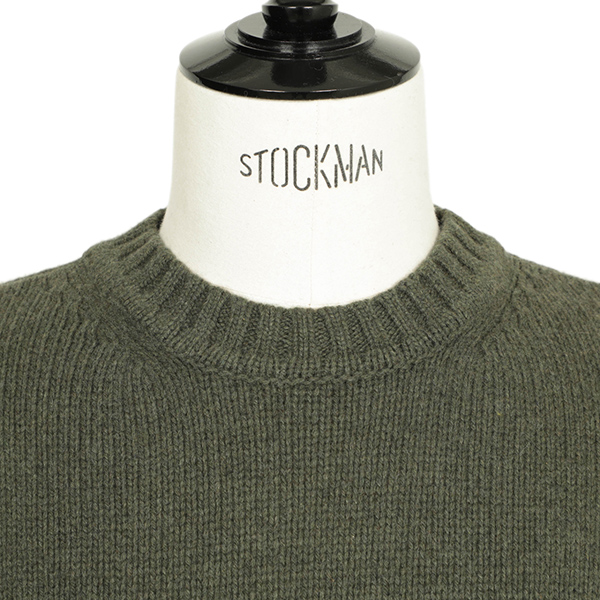 nomiamo ノミアモ ニット クルーネック 長袖 プルオーバー カシミヤ ミドルゲージ SP03 CORBEZZORO/フォレストグリーン｜nomiamo｜菅原靴店